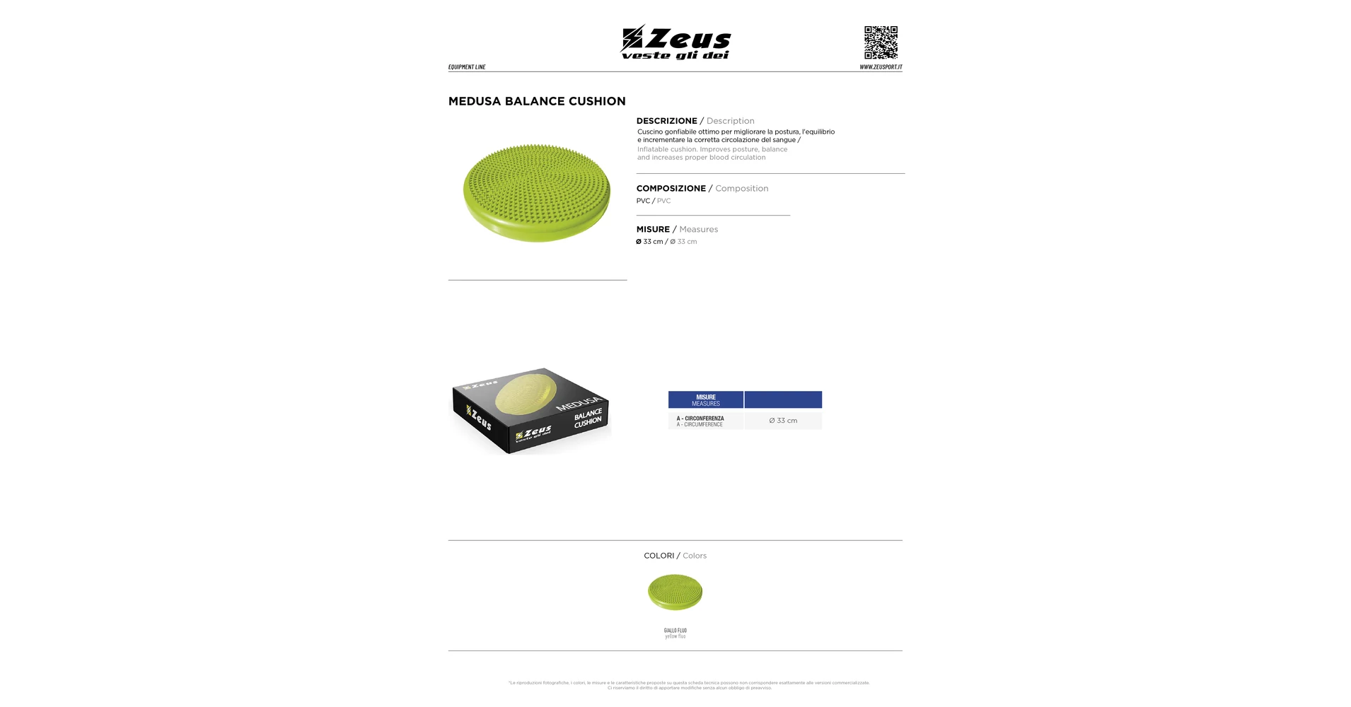 Medusa Balance Cushion - SPORT36 - Zeus